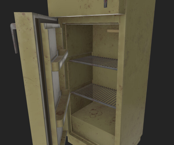 ArtStation - Game Ready Old Fridge | Game Assets