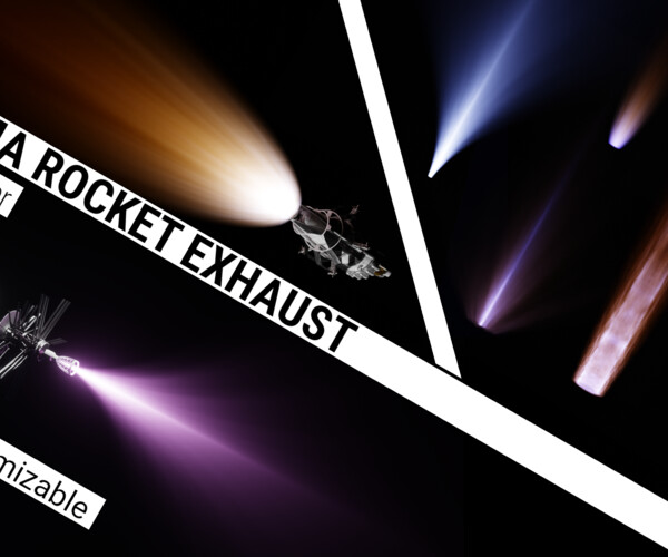 ArtStation - Rocket Exhaust Blender Shader | Resources