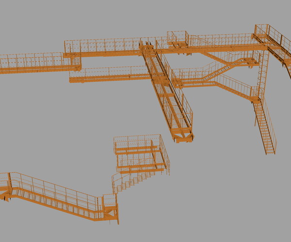 ArtStation - factory stairs | Resources