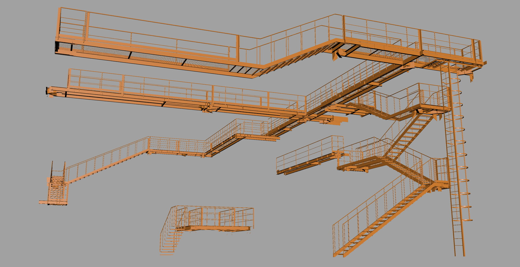 ArtStation - factory stairs | Resources
