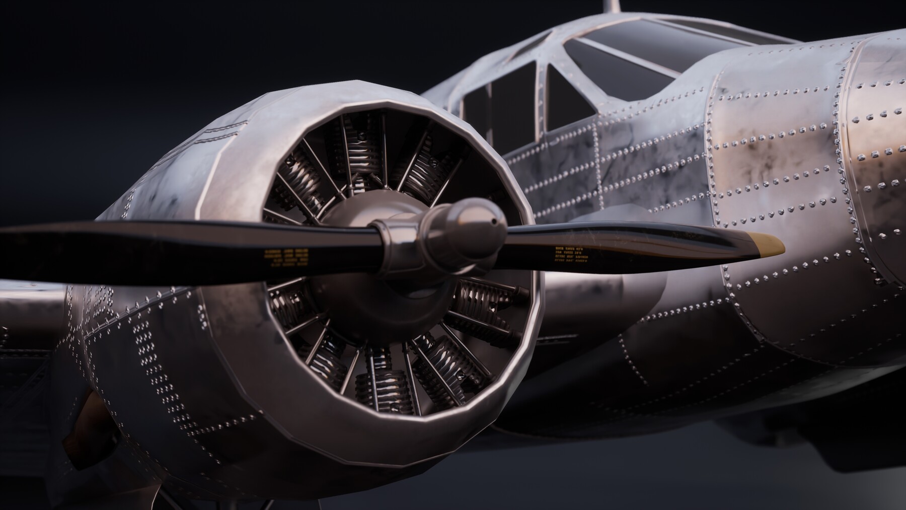 ArtStation - Aircraft - Beechcraft Model 18 , 3D model | Resources