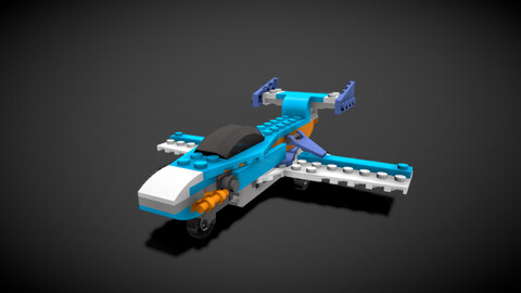 ArtStation - Lego Plane | Game Assets