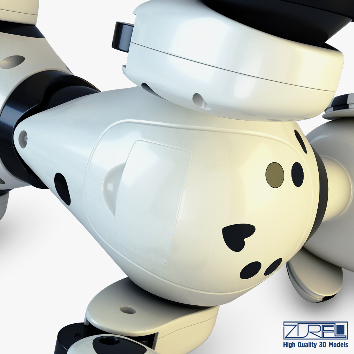 ArtStation - Zoomer Robot Dog Dalmatian | Resources