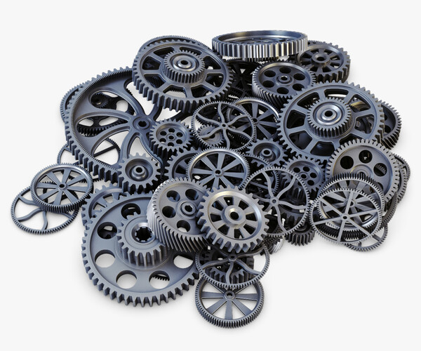 ArtStation - Pile of Scattered Gears v 1 | Resources