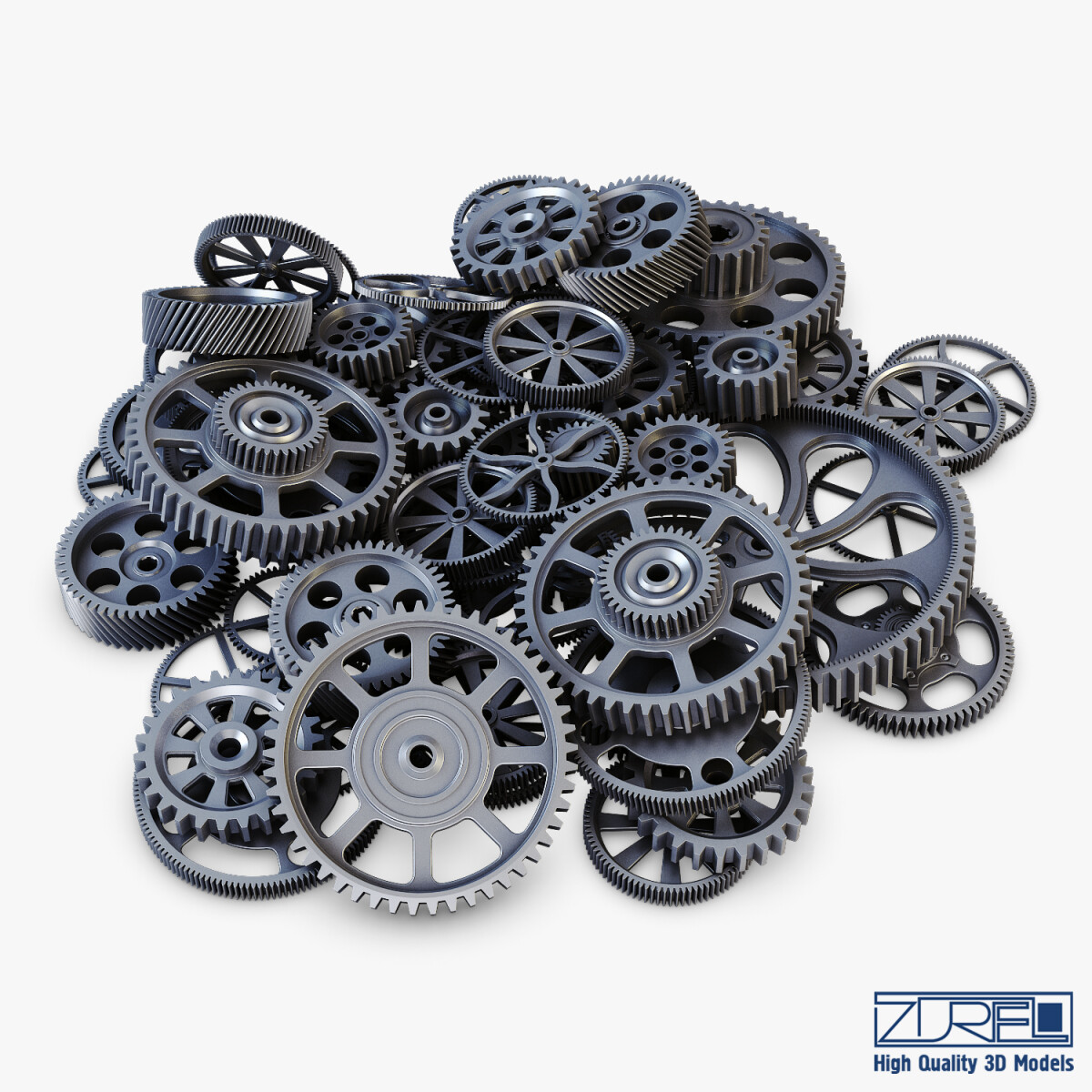 ArtStation - Pile of Scattered Gears v 1 | Resources