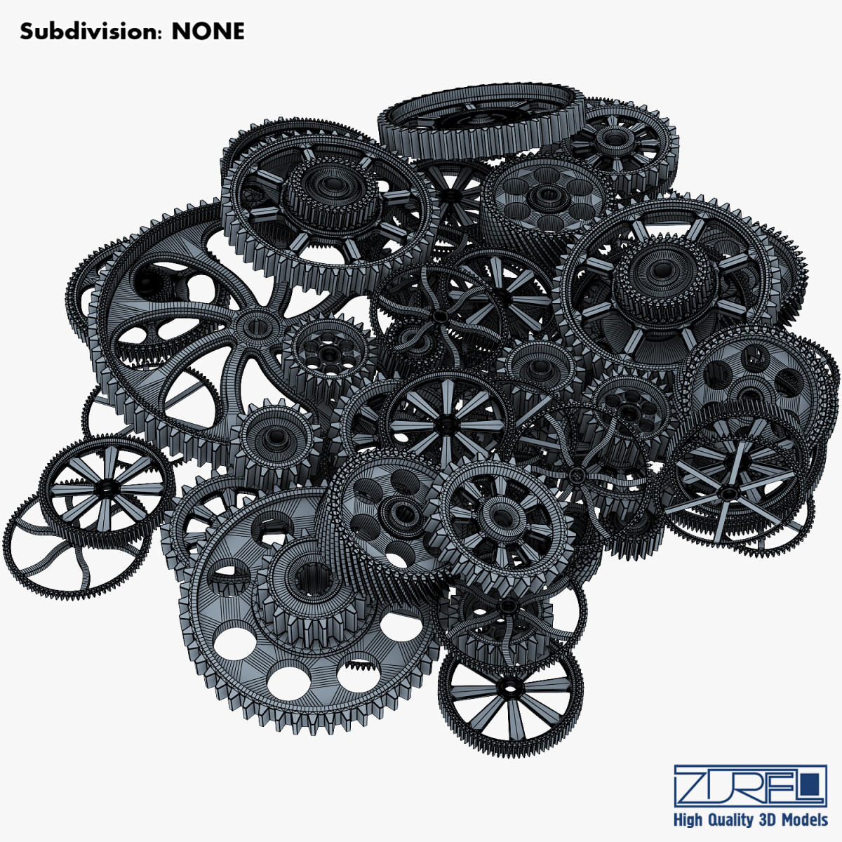 ArtStation - Pile of Scattered Gears v 1 | Resources