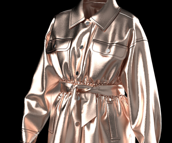 ArtStation - 3D SHINY JACKET / WOMEN | Resources