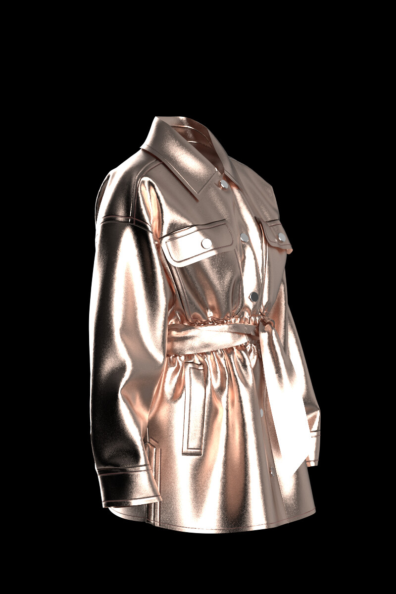 ArtStation - 3D SHINY JACKET / WOMEN | Resources