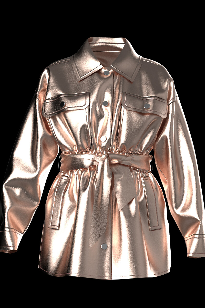 ArtStation - 3D SHINY JACKET / WOMEN | Resources