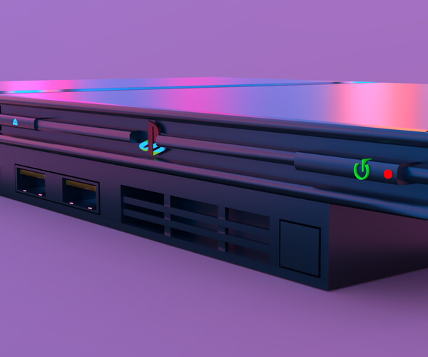 ArtStation - Sony PlayStation 2 Slim | Game Assets