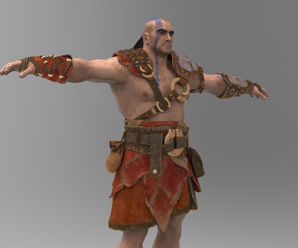 ArtStation - the Primitive Warrior | Game Assets