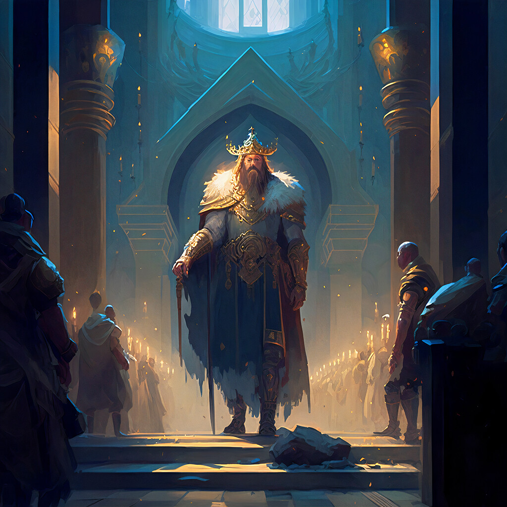 ArtStation - Regal Majesty: A Portrait of a King for His People 1 ...