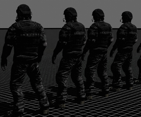 ArtStation - Tactical 3D Soldier Pack | Game Assets