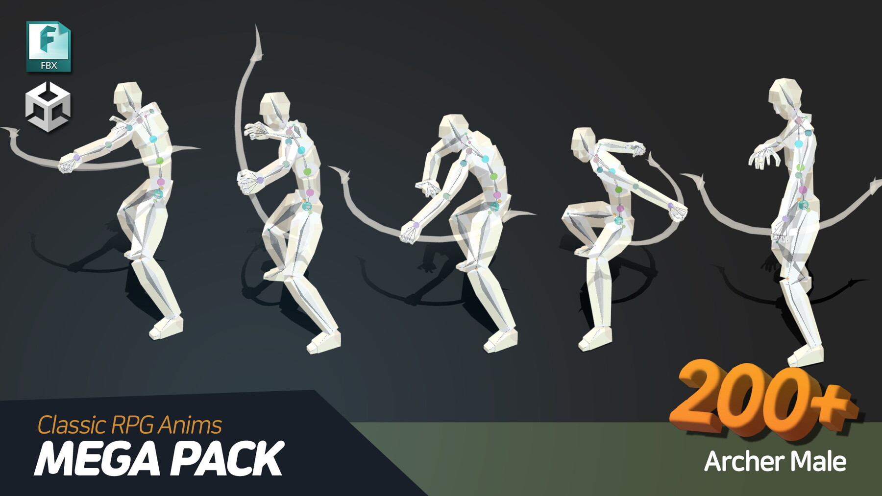 ArtStation - RPG Animation Mega Pack [Archer Male] | Game Assets