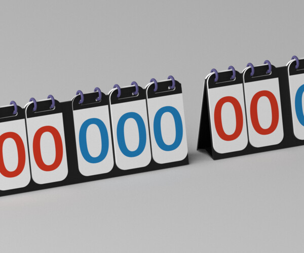 ArtStation - Sports Basketball Football Soccer Scoreboard 3d model ...