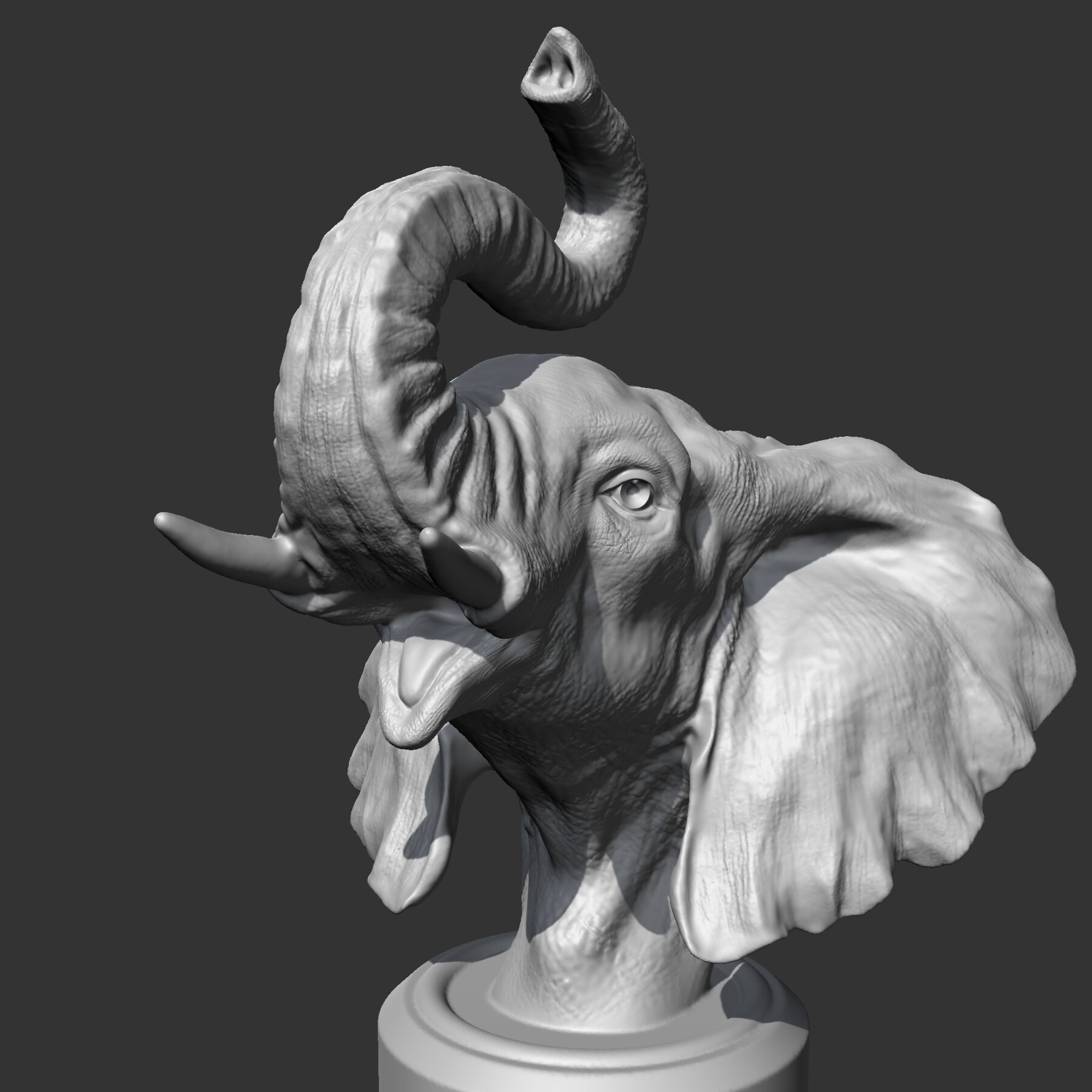 ArtStation - Elephant Head AM05 3D print model | Resources