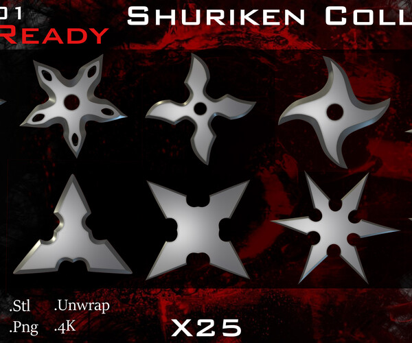 ArtStation - Shuriken_Collection_01 | Game Assets