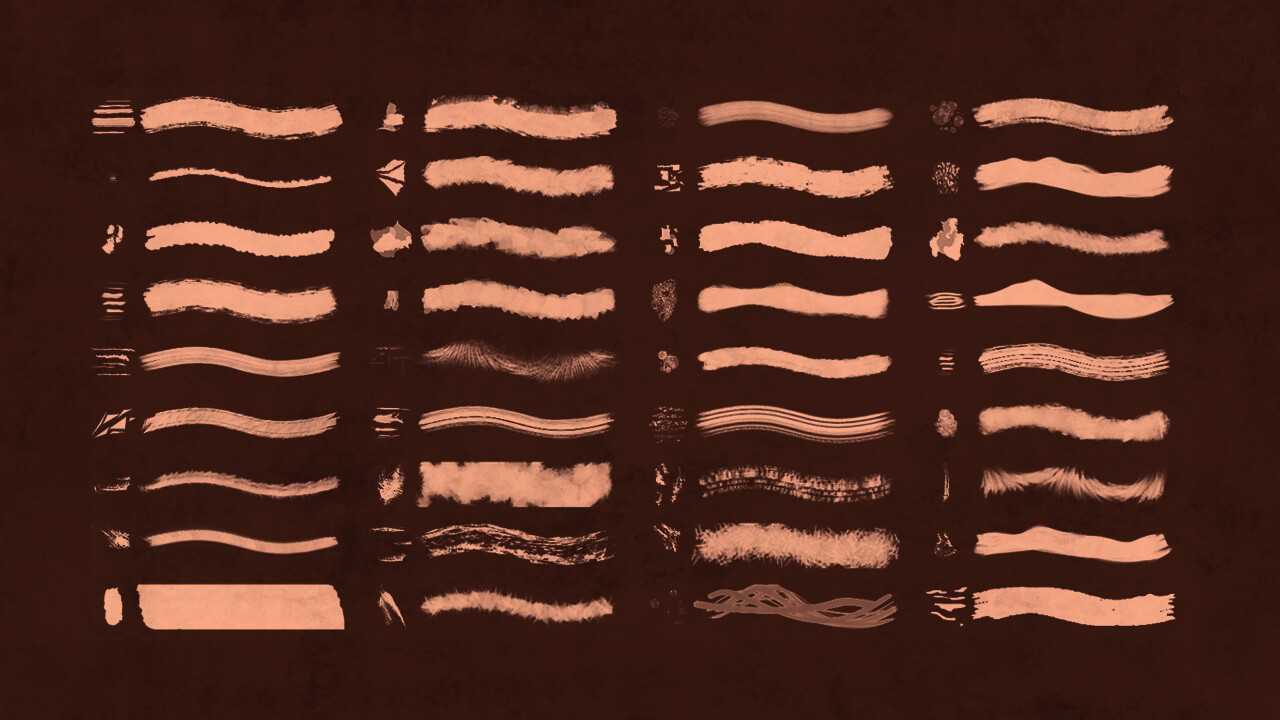 ArtStation - 36 PAINTING BRUSHES | Brushes