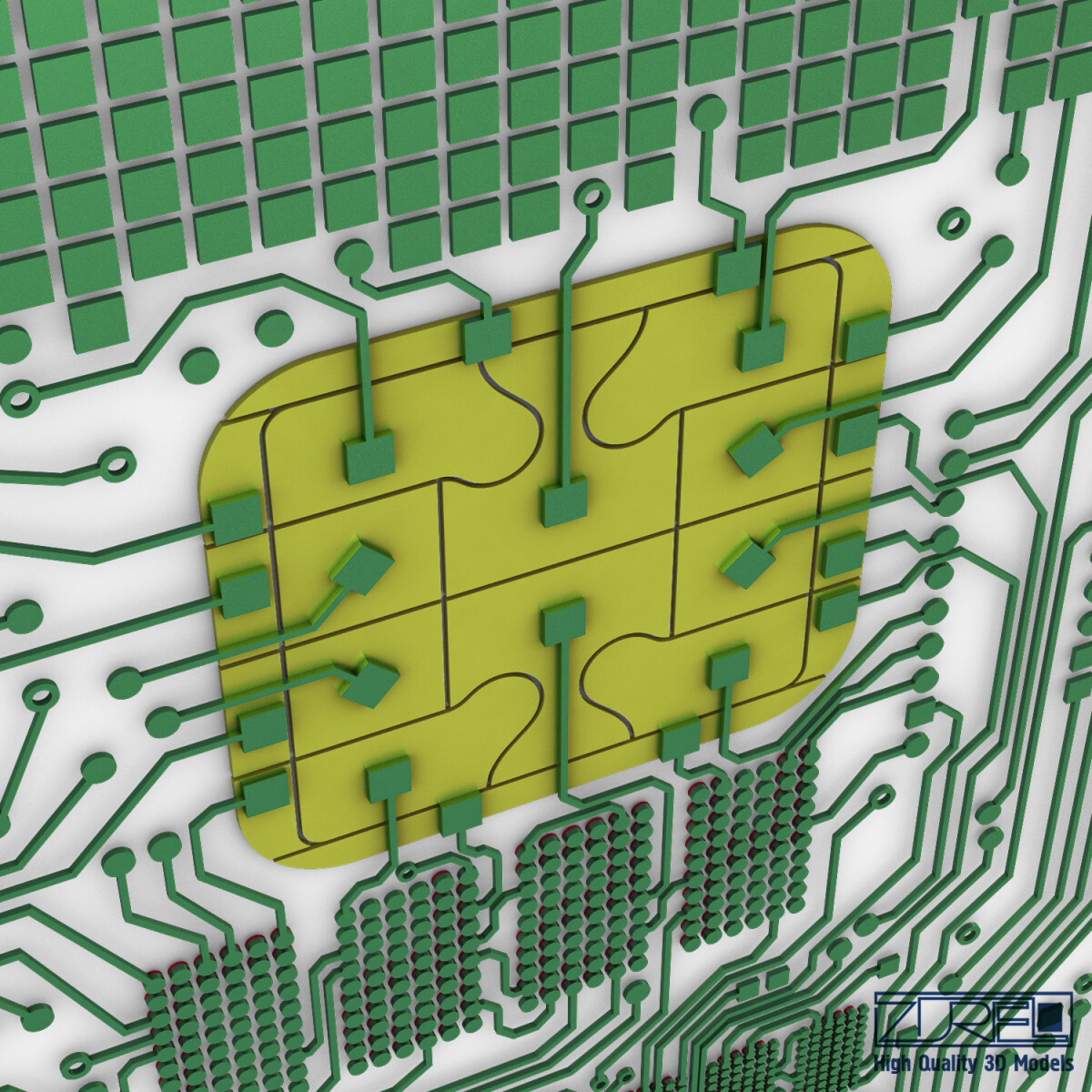 ArtStation - Electronic Circuit Bank Card v 1 | Resources