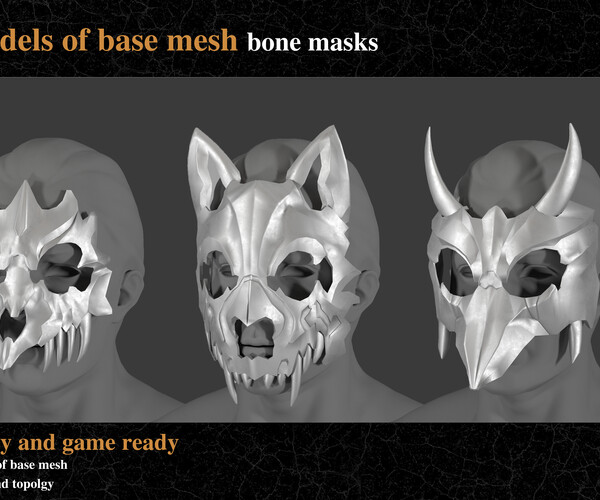 ArtStation - bone masks | Game Assets
