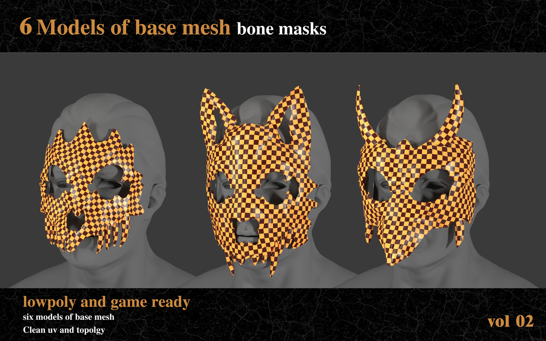 ArtStation - bone masks | Game Assets