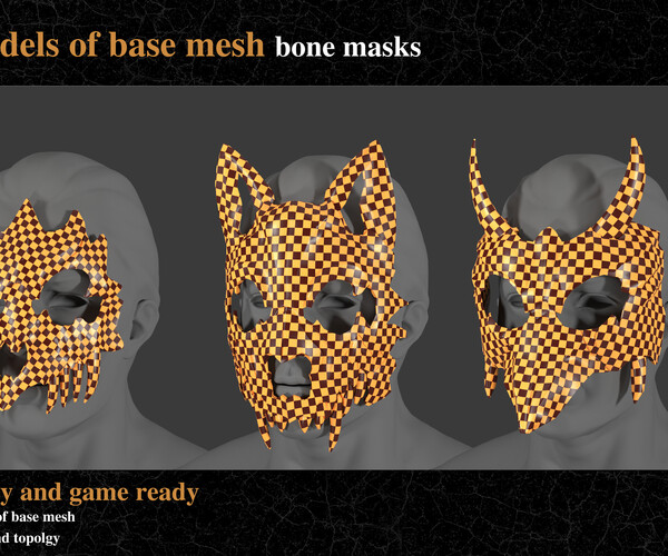 ArtStation - bone masks | Game Assets