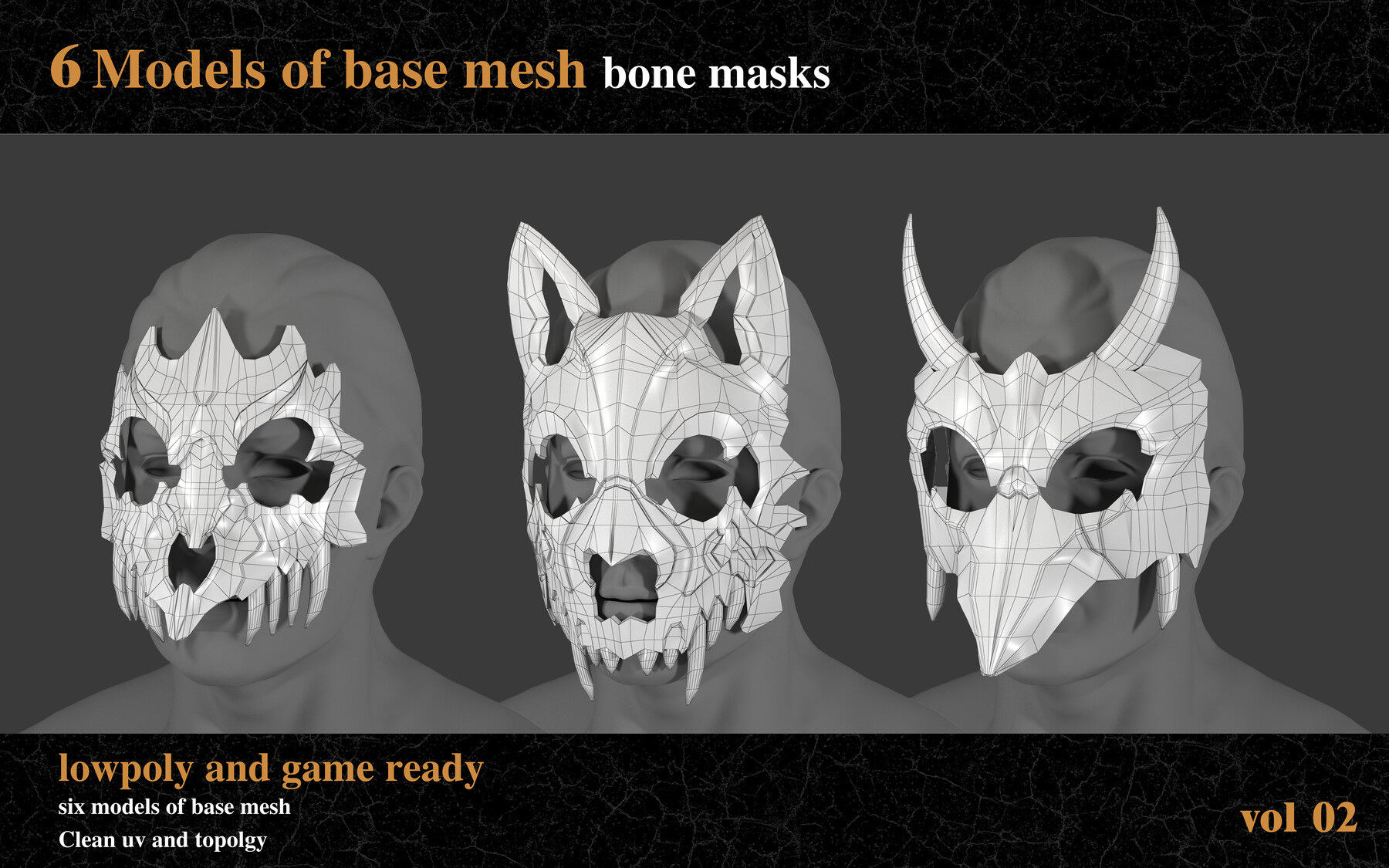 ArtStation - bone masks | Game Assets