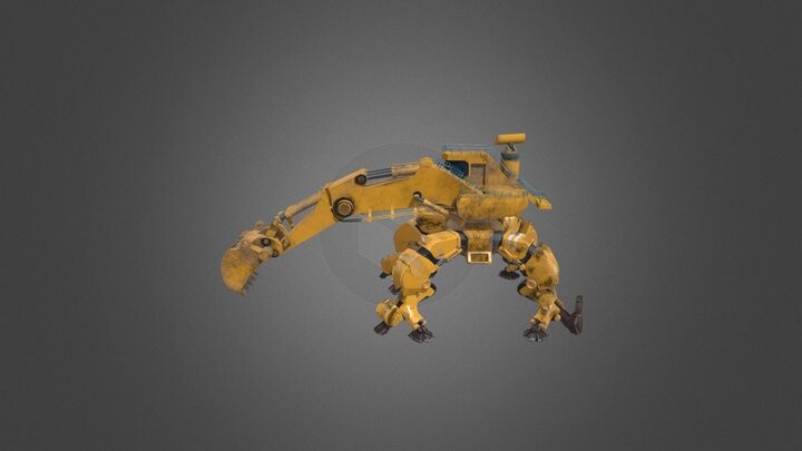 ArtStation - Robotic Excavator | Game Assets