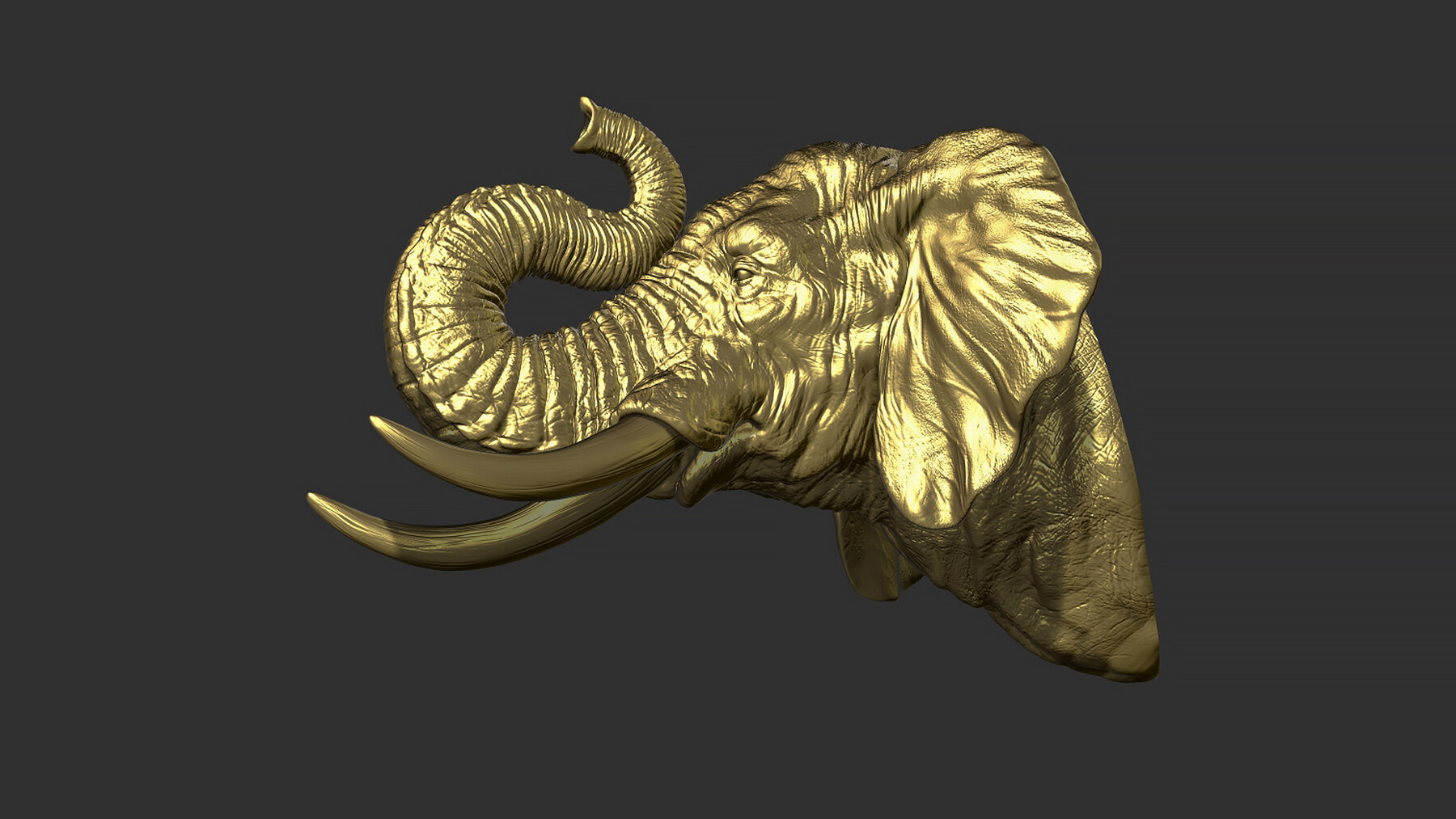 ArtStation - Elephant raised its trunk | Resources