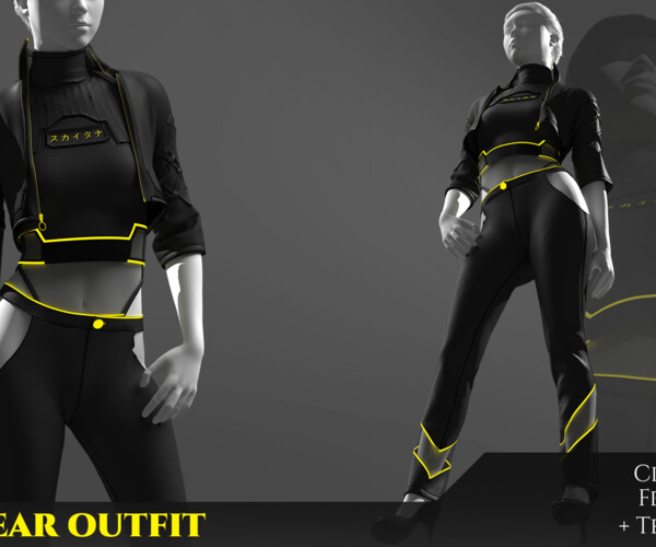 ArtStation - Techwear outfit | Game Assets