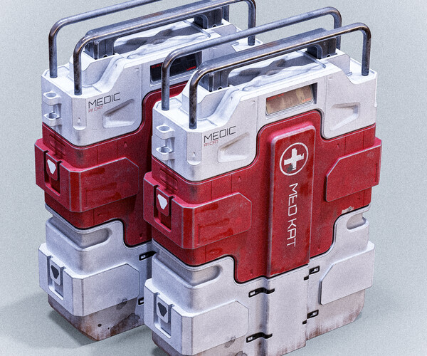 ArtStation - Sci-fi Med Kit | Game Assets