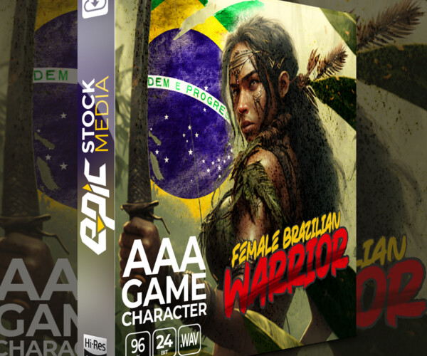 ArtStation - AAA Game Character Female Brazilian Warrior | Game Assets