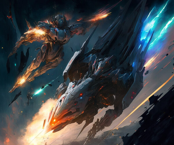 ArtStation - Mecha - Battle of Planet ZxR290101T | Artworks