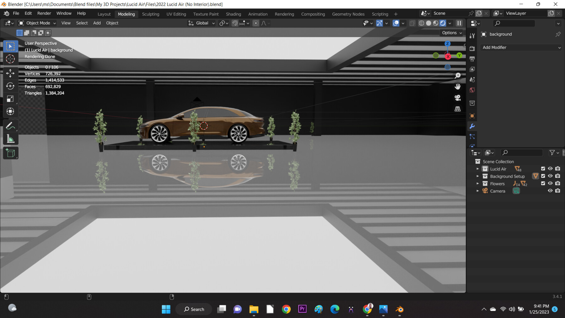 ArtStation - 2022 Lucid Air Car Model (No Interior Parts) | Game Assets