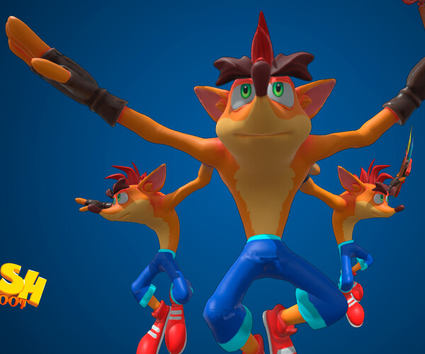ArtStation - Crash Bandicoot Model | Resources