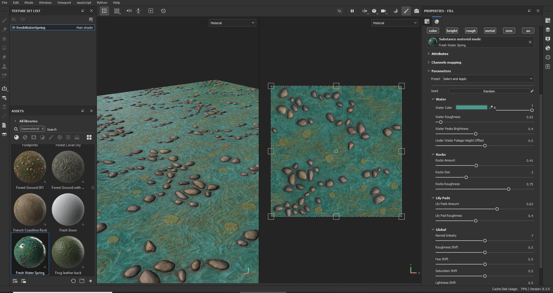 ArtStation - Fresh Water Spring Material | Game Assets