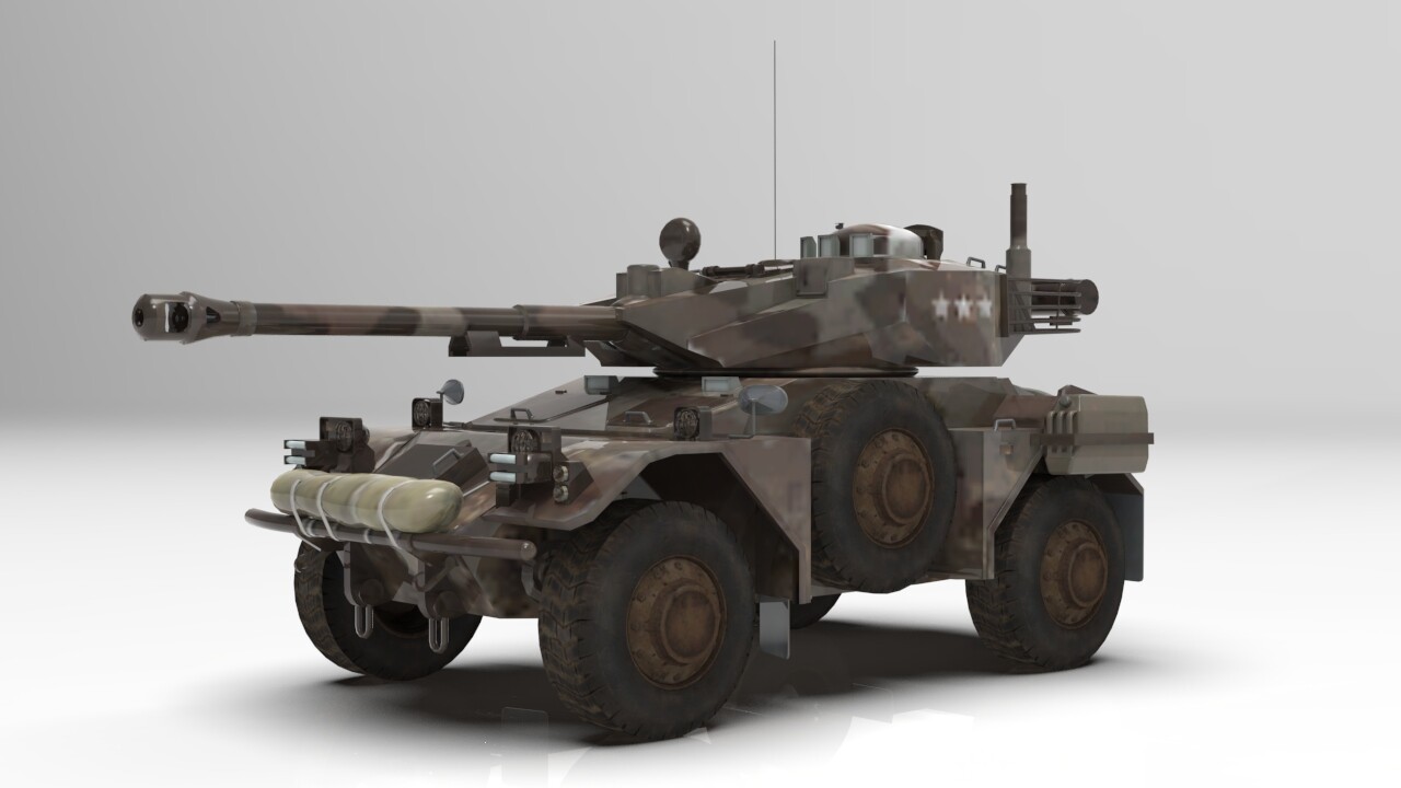 ArtStation - Panhard AML 90 | Game Assets