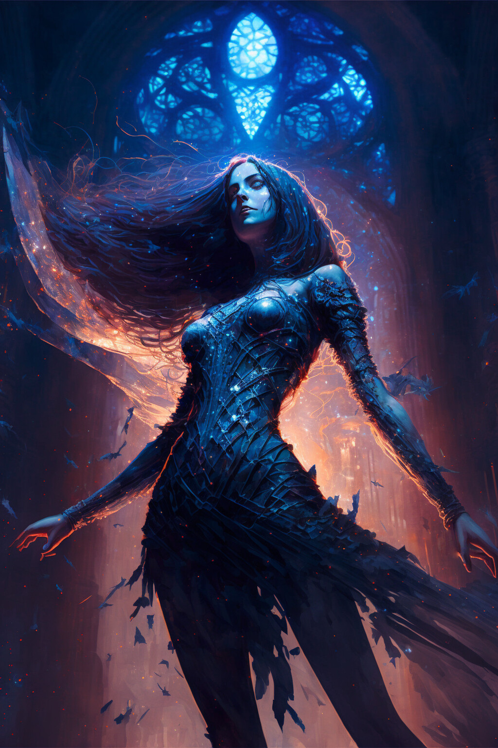 ArtStation - Ethereal Enchantment: A Gothic Chapel Dance of the Starlit ...