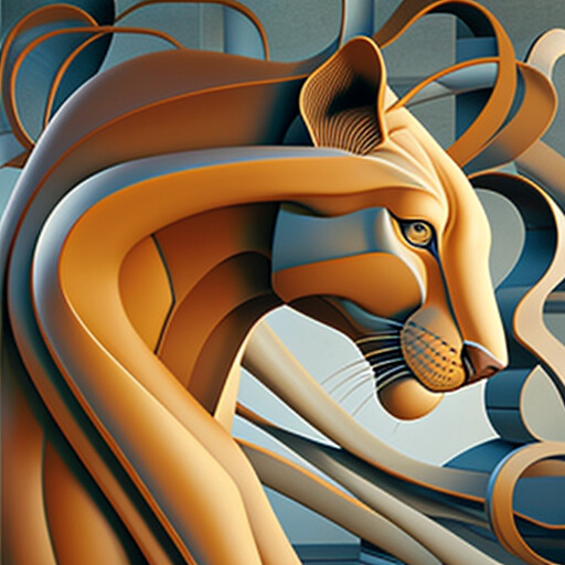 ArtStation - animals stylized gradiant art 330 png Midjourney art pack ...