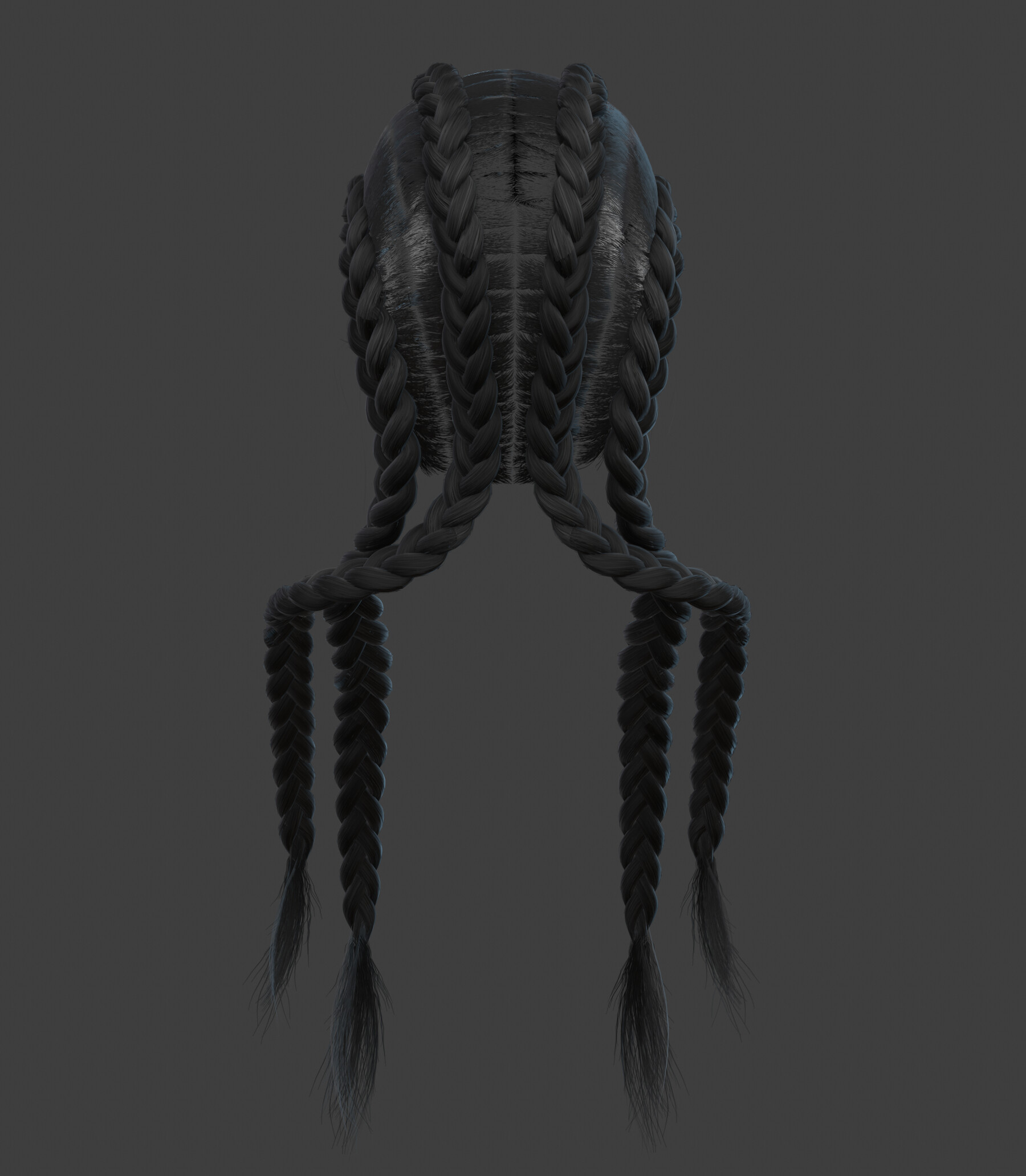 ArtStation - Game-ready Hair Braids | Game Assets