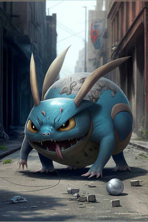 ArtStation - Cute beast pokemon 1960 png Midjourney art pack | Artworks