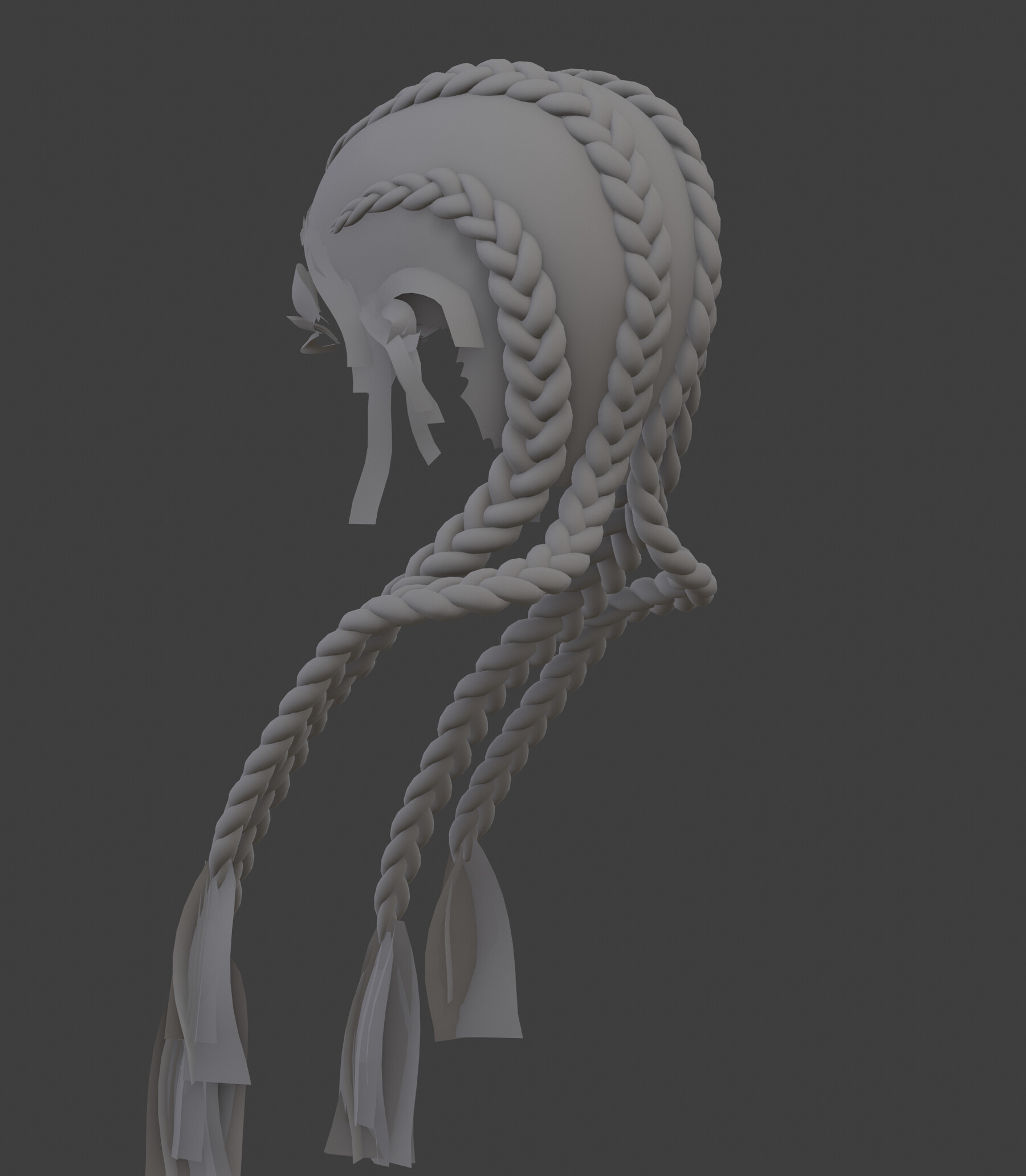 ArtStation - Game-ready Hair Braids | Game Assets