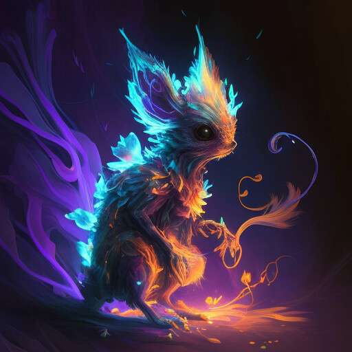 ArtStation - Glowing creature 220 png Midjourney art pack | Artworks