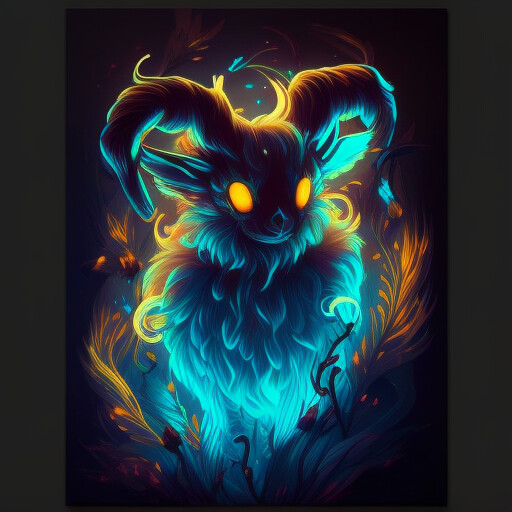 ArtStation - Glowing creature 220 png Midjourney art pack | Artworks