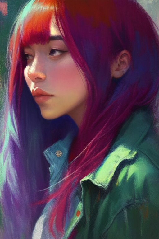 ArtStation - Anime portrait painting 1000 png Midjourney art pack ...