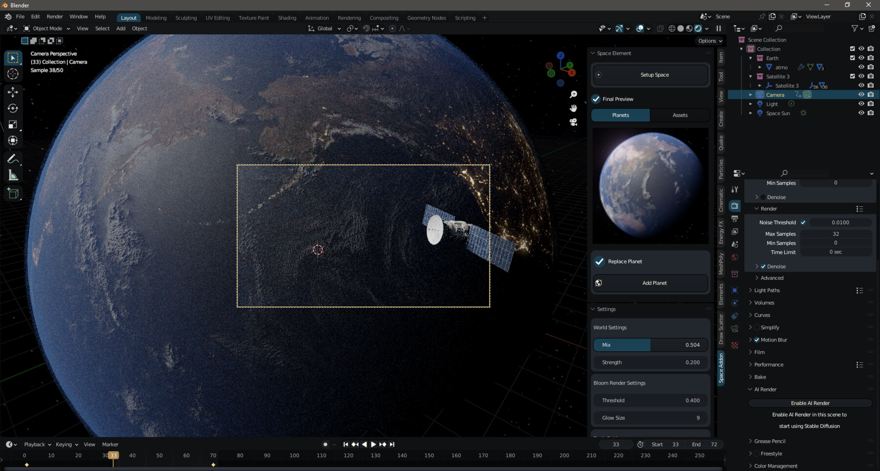 ArtStation - Space Elements - Blender Addon | Resources