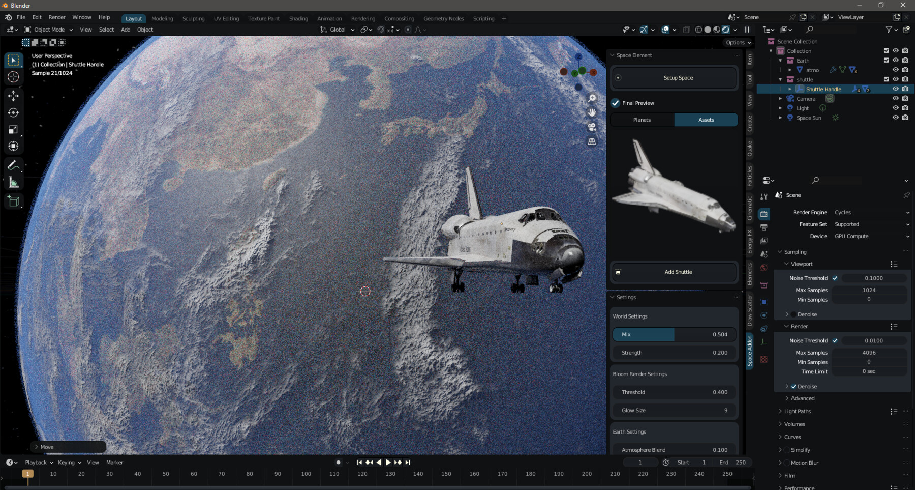 ArtStation - Space Elements - Blender Addon | Resources