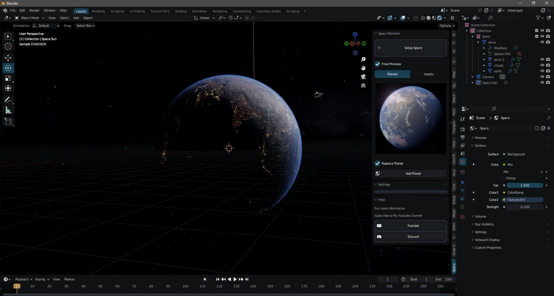 ArtStation - Space Elements - Blender Addon | Resources