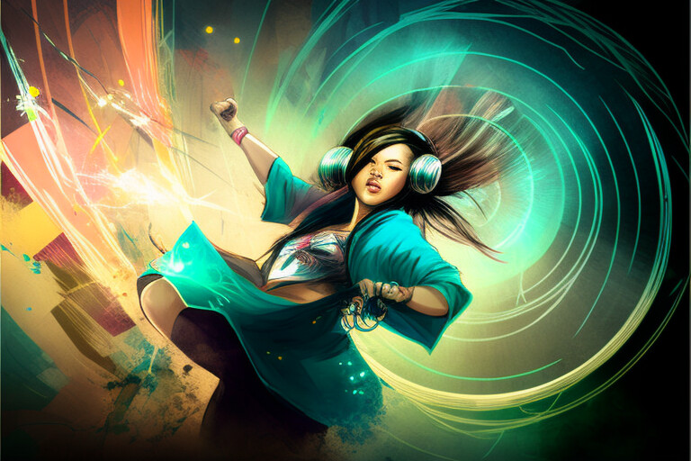 ArtStation - music hip hop illustration 1080 png Midjourney art pack ...