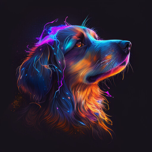 ArtStation - Neon Logo Animals 620 png Midjourney art pack | Artworks